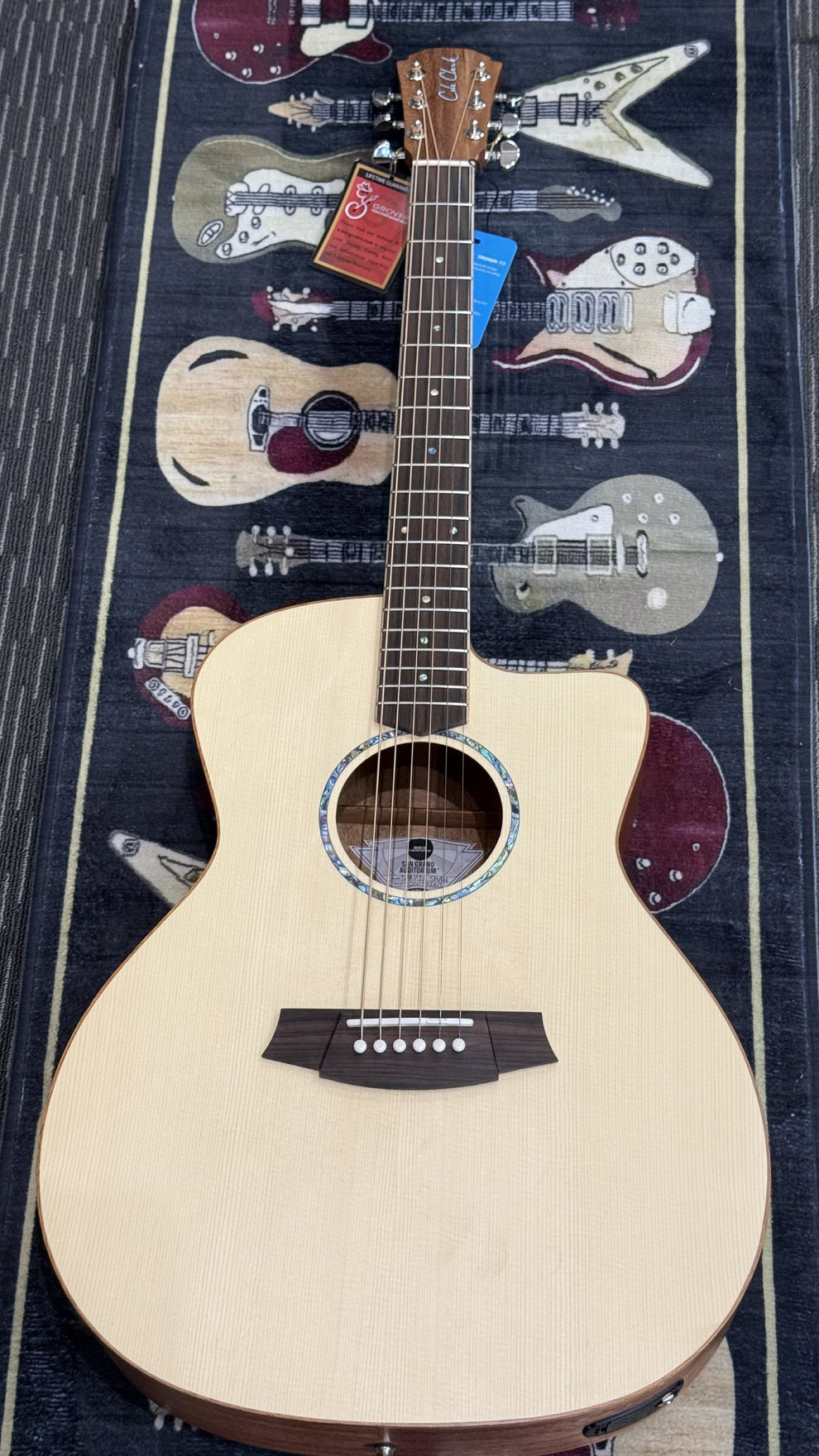 Cole Clark STUDIO Series SAN1EC Solid Euro Spruce Face Mahogany back ...